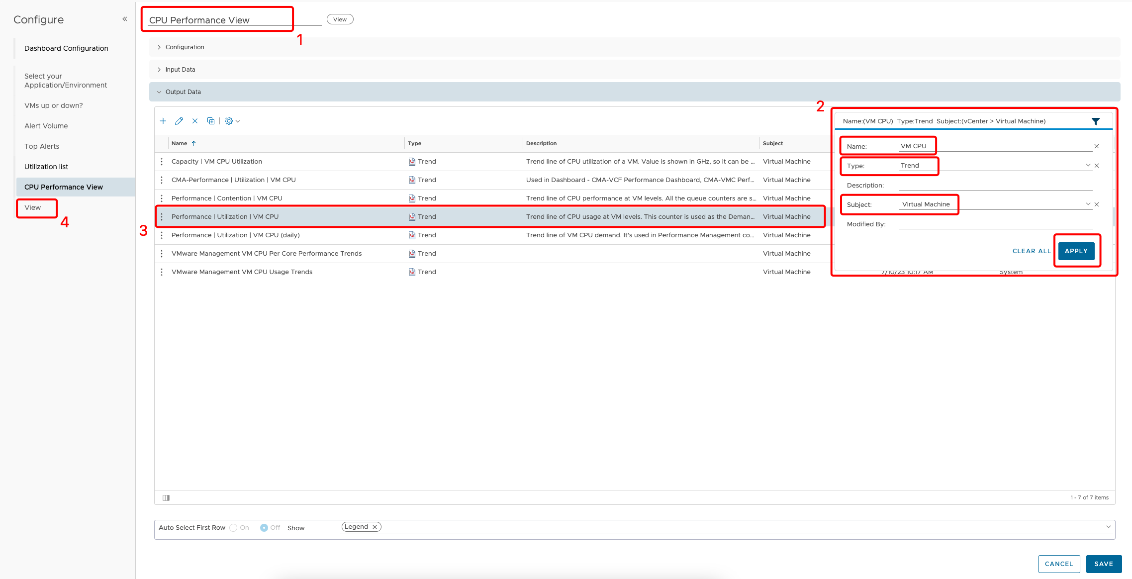 Create Dashboard | VMwareAria.github.io